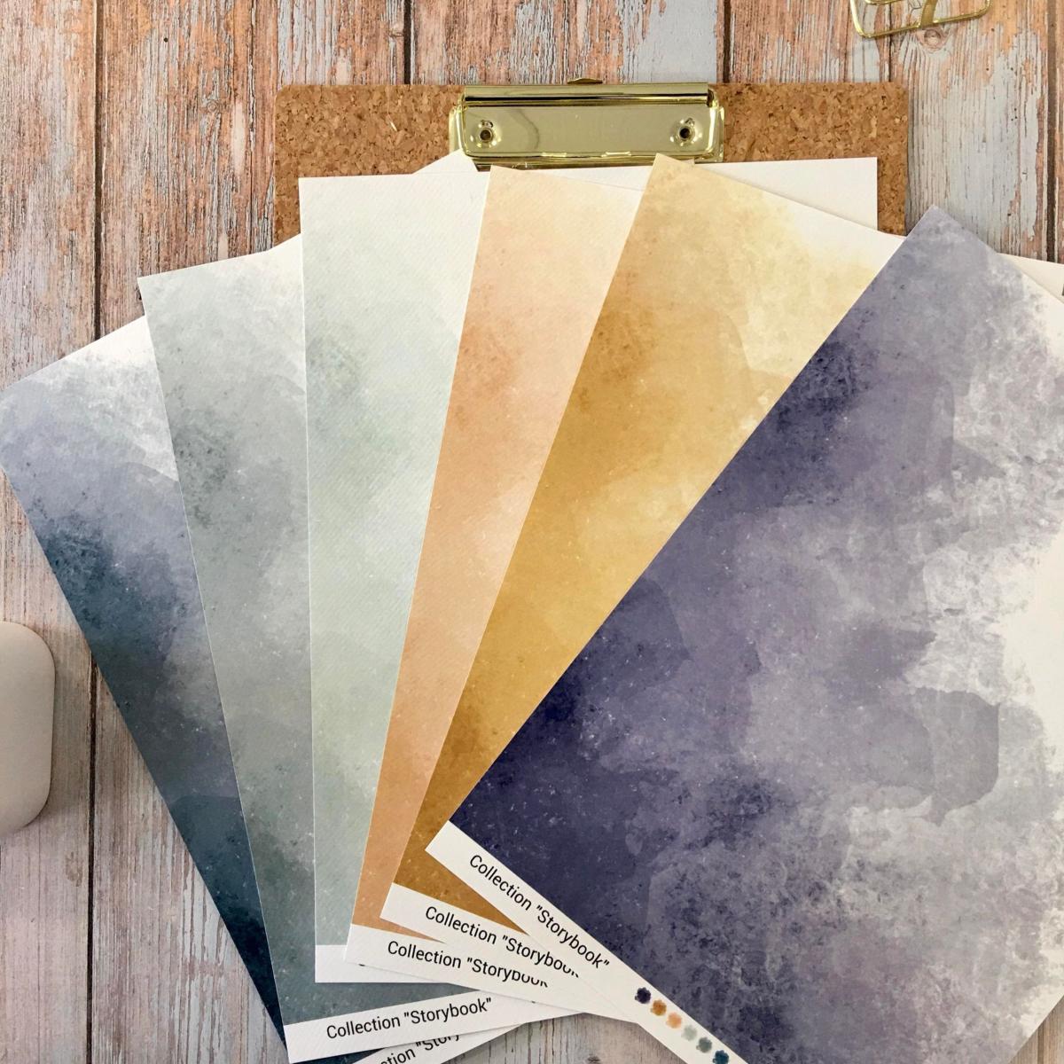 les papiers de la collection storybook Chou and flowers chez toutencolle