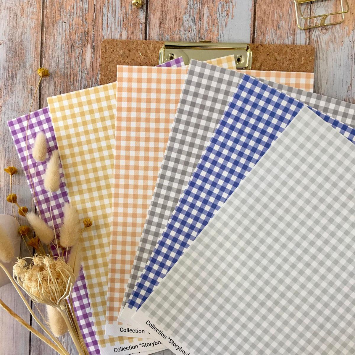 les papiers de la collection storybook Chou and flowers chez toutencolle