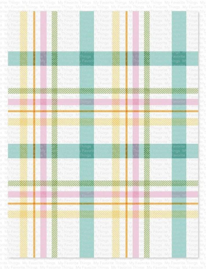 Tampon clear MFT Plaid background builder chez Toutencolle